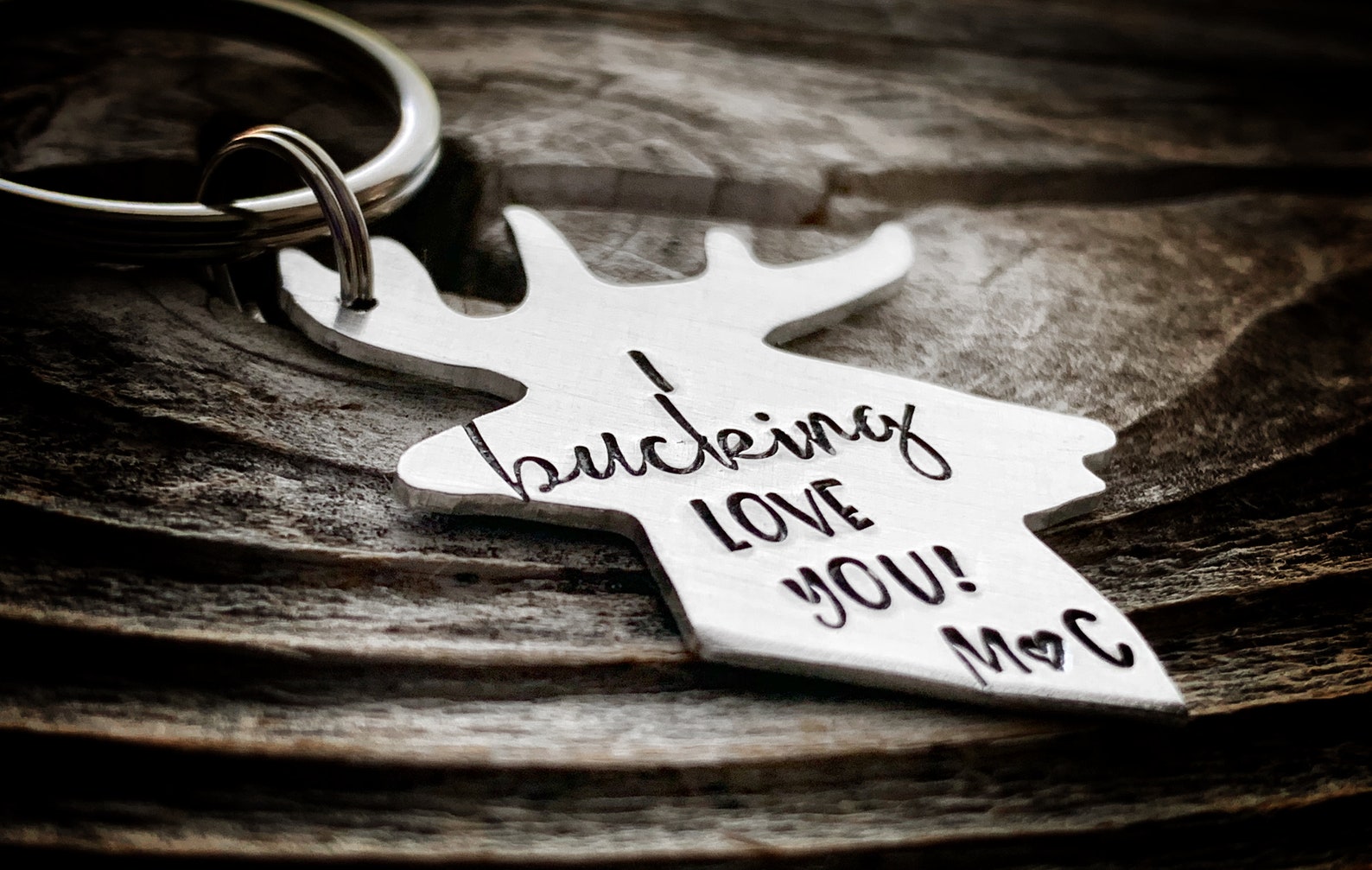 Personalized Gift Buck Keychain Elk Keychain I bucking love | Etsy