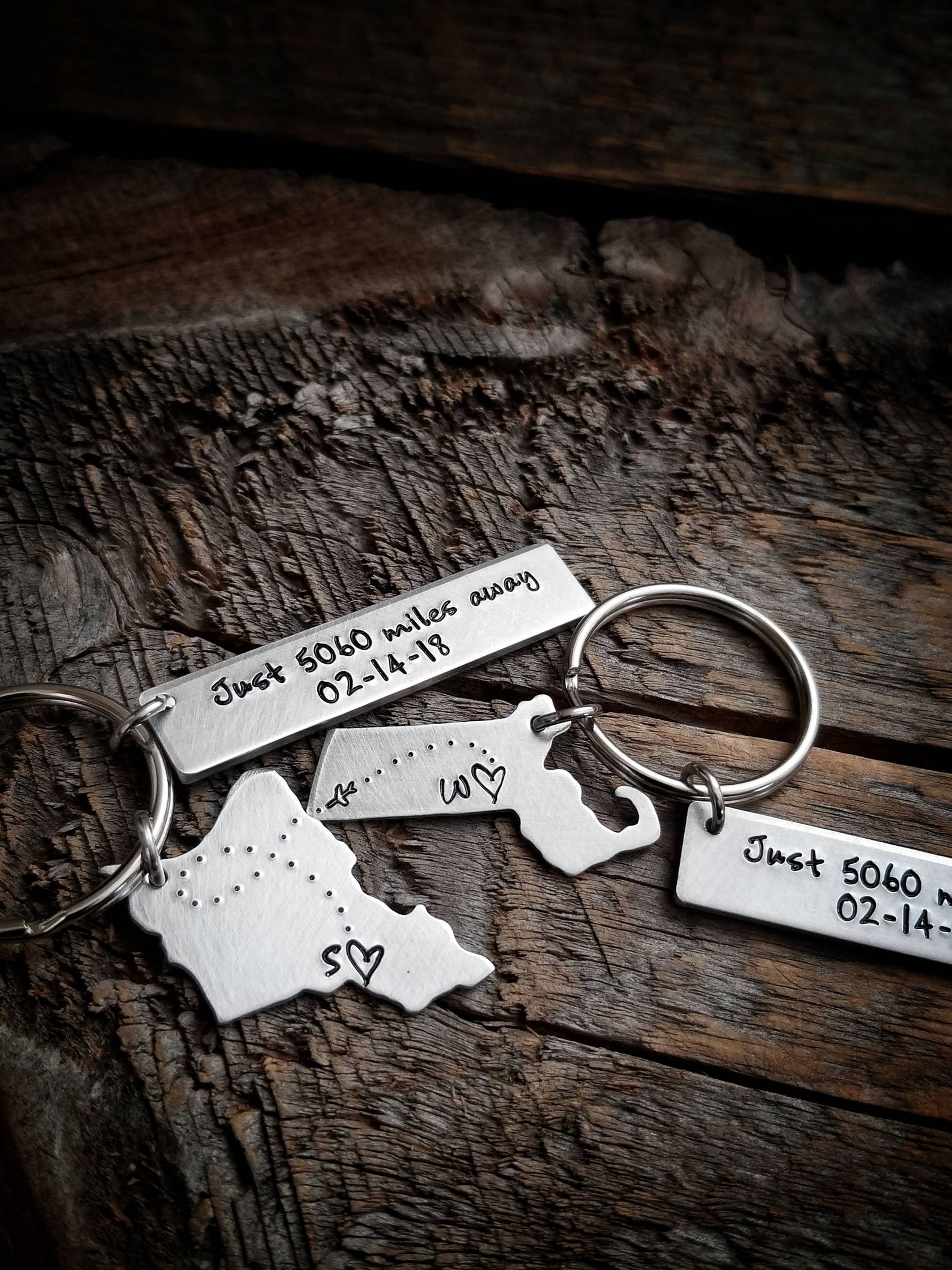 Long Distance Keychain Anniversary Gift for Boyfriend - Etsy