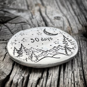30 Days Sober, 60 Days, 90 Days Sobriety Token, Sobriety Coin ...