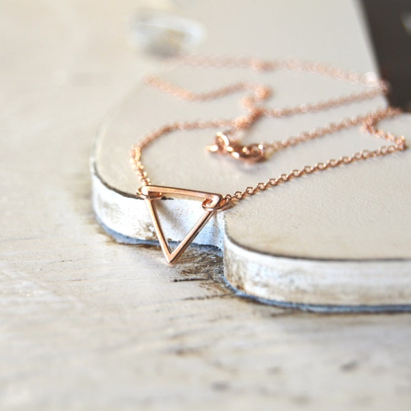 Rose Gold Triangle - Etsy