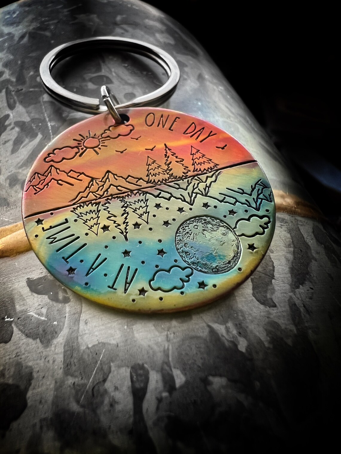 Sobriety Keychain Sobriety Gift One Day at A Time ODAAT - Etsy