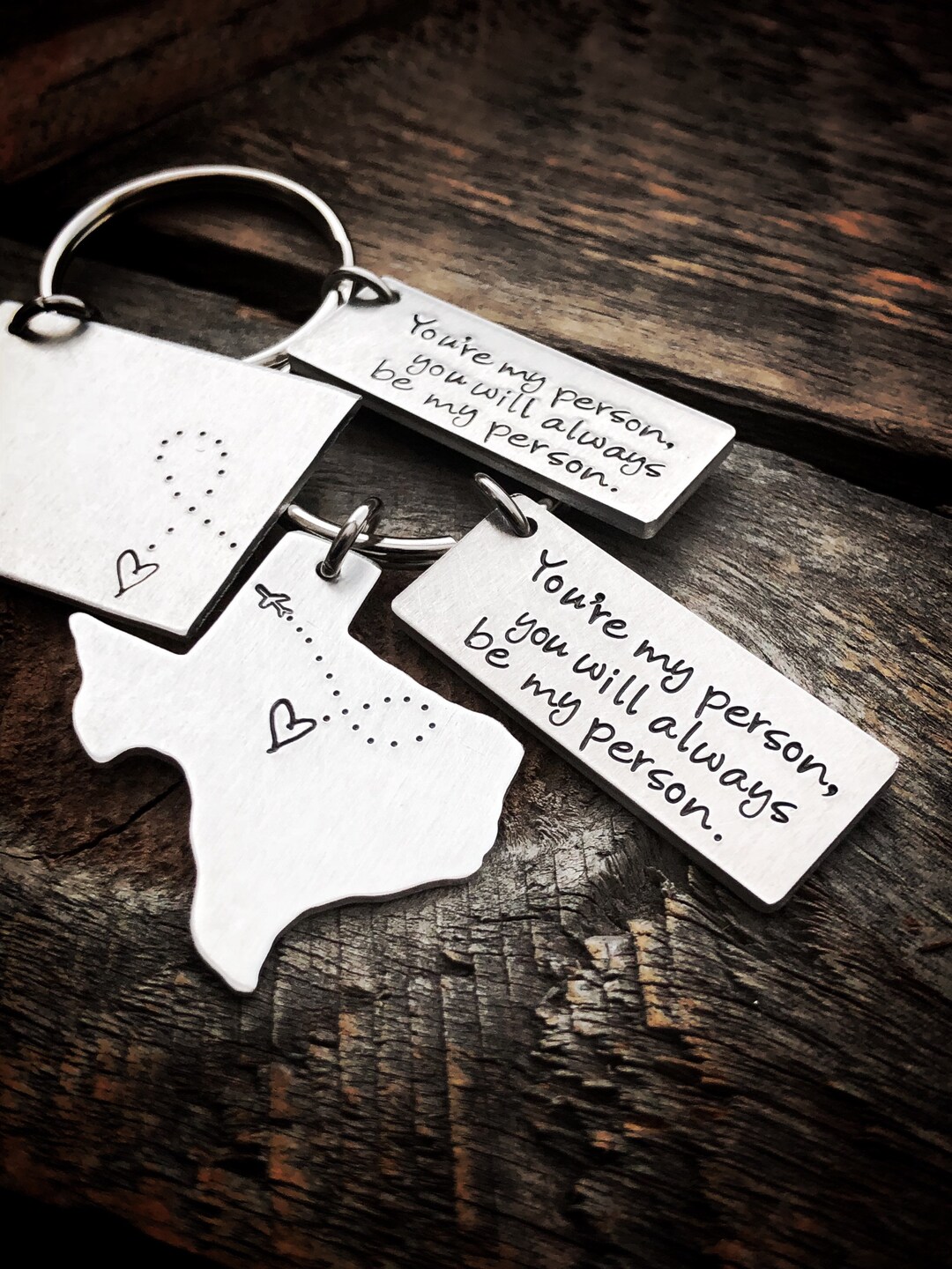 Long Distance Friendship Gift Home Keychain Bestie Gift State Keychain ...