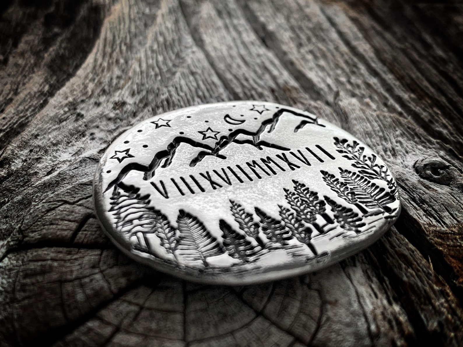 Roman Numeral Date Pocket Token Pocket Coin Love Token - Etsy