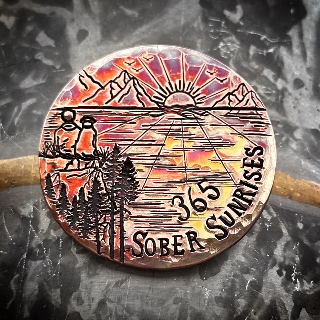 Personalized Sobriety Coin, Custom Sobriety Chip, Sobriety Token ...