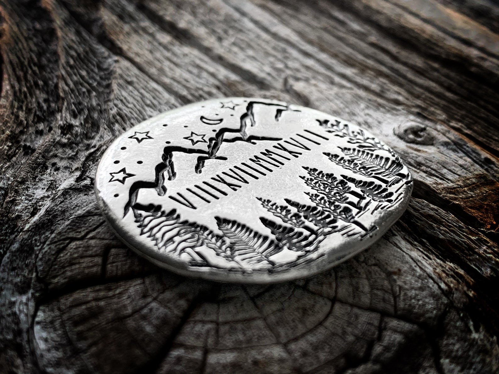 Roman Numeral Date Pocket Token Pocket Coin Love Token - Etsy