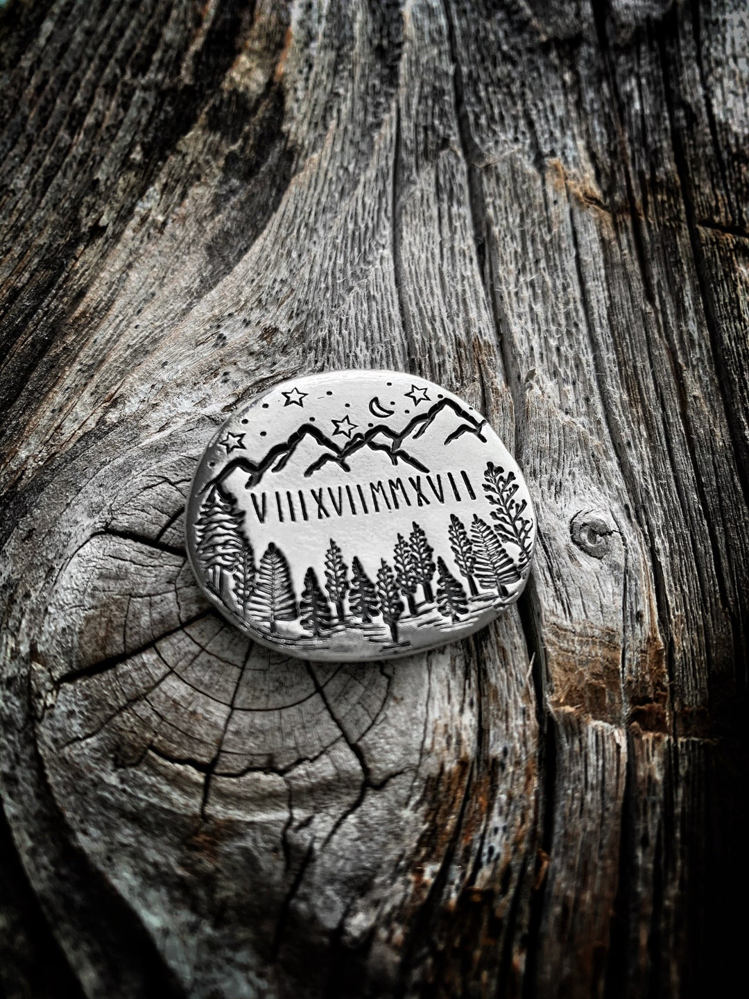 Roman Numeral Date, Pocket Token, Pocket Coin, Love Token, Love Coin ...