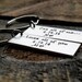 Personalized Tag Keychain All of Me Loves All of You Gift Set Girlfriend Gift Date Keychain Long ...