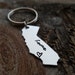 Home Keychain ANY State Kechain Personalized Hand Stamped - Etsy