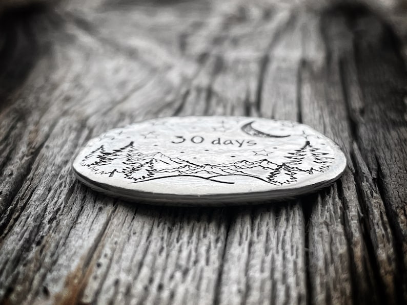 30 Days Sober 60 Days 90 Days Sobriety Token Sobriety Coin - Etsy