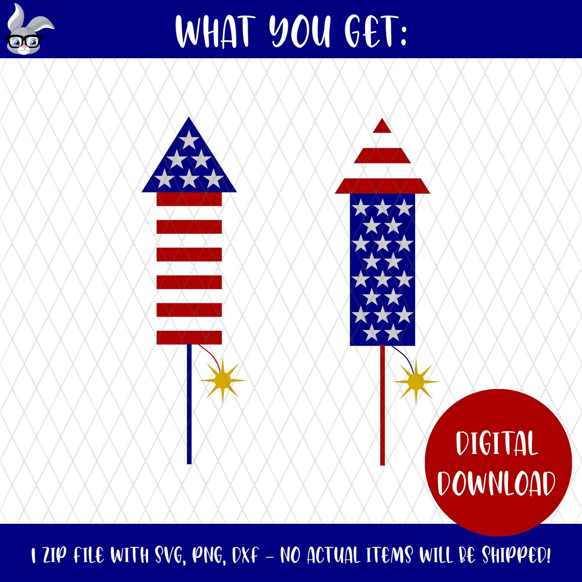 Firework Rockets SVG PNG Printable | Etsy