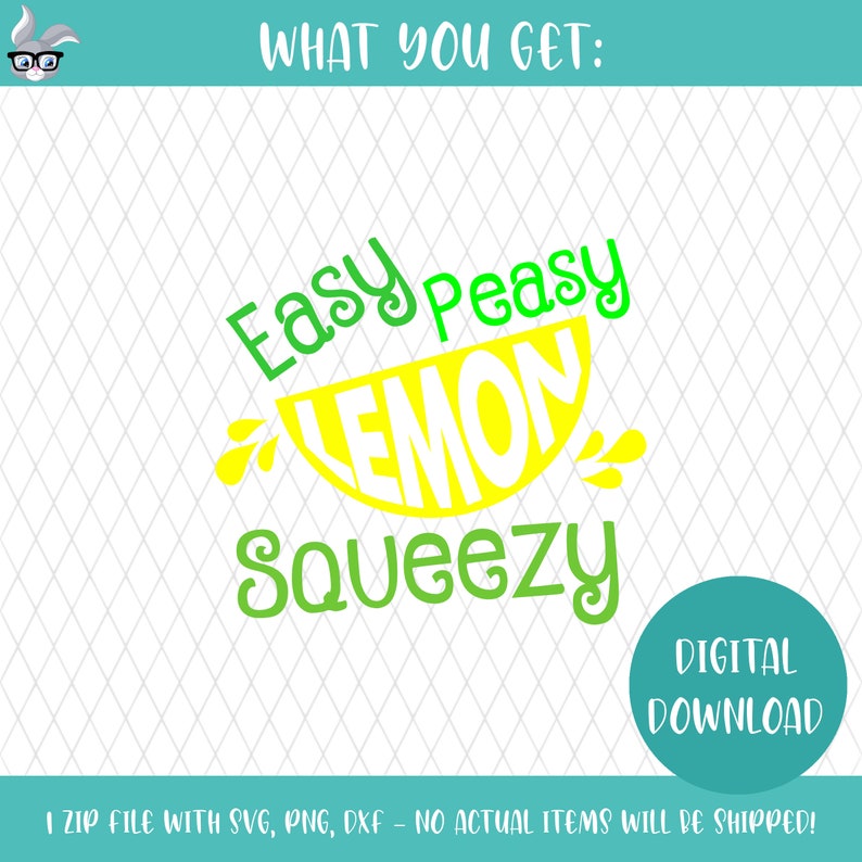 Easy Peasy Lemon Squeezy SVG DXF PNG Printable - Etsy