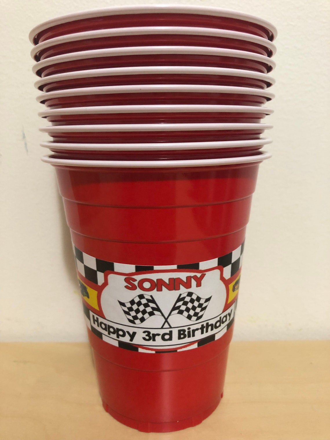 Party Cups Race Car Party Cups Party Decor Car Party Etsy