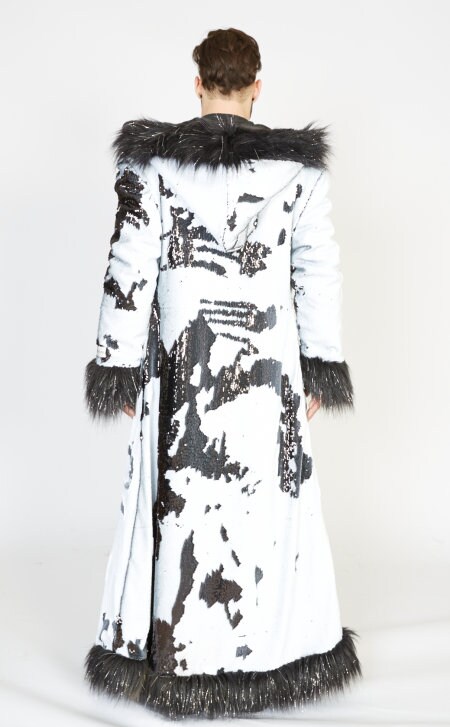 ALWAYS CLASSY Faux Fur Coat | Burning Man | Playa Jacket | Mens Costume ...