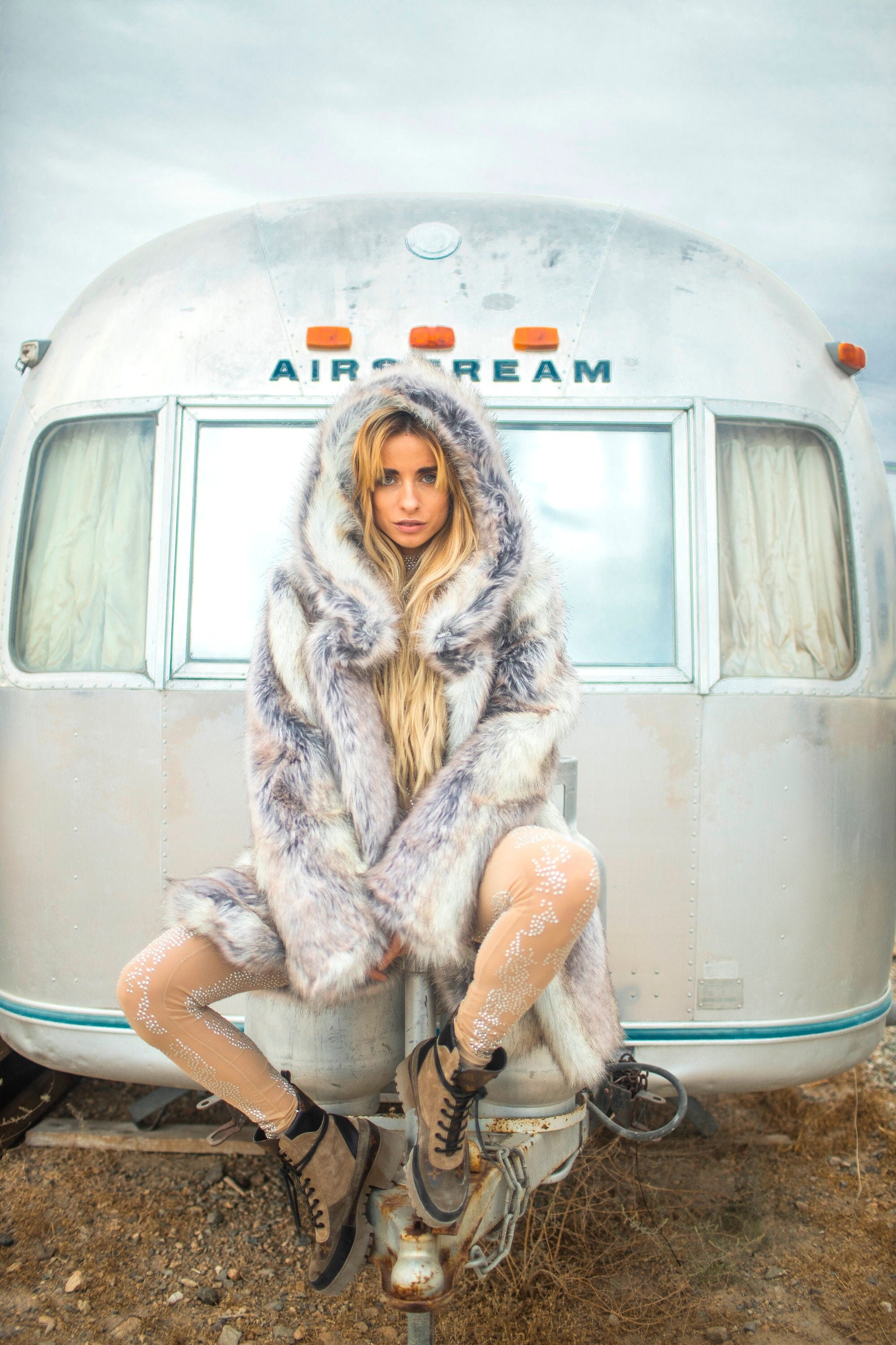 DESERT LIONESS Faux Fur Coat | Burning Man | Playa Jacket | Women's ...