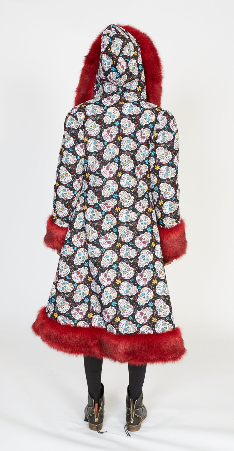 Ruby Ruler of Aztlán Fur Coat | Burning Man | Playa Jacket | Women's ...