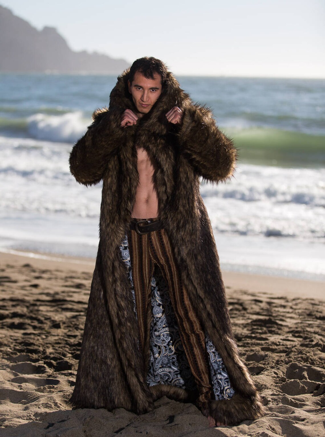 JON SNOW Fur Coat | Burning Man | Playa Jacket | Mens Costume | Faux ...
