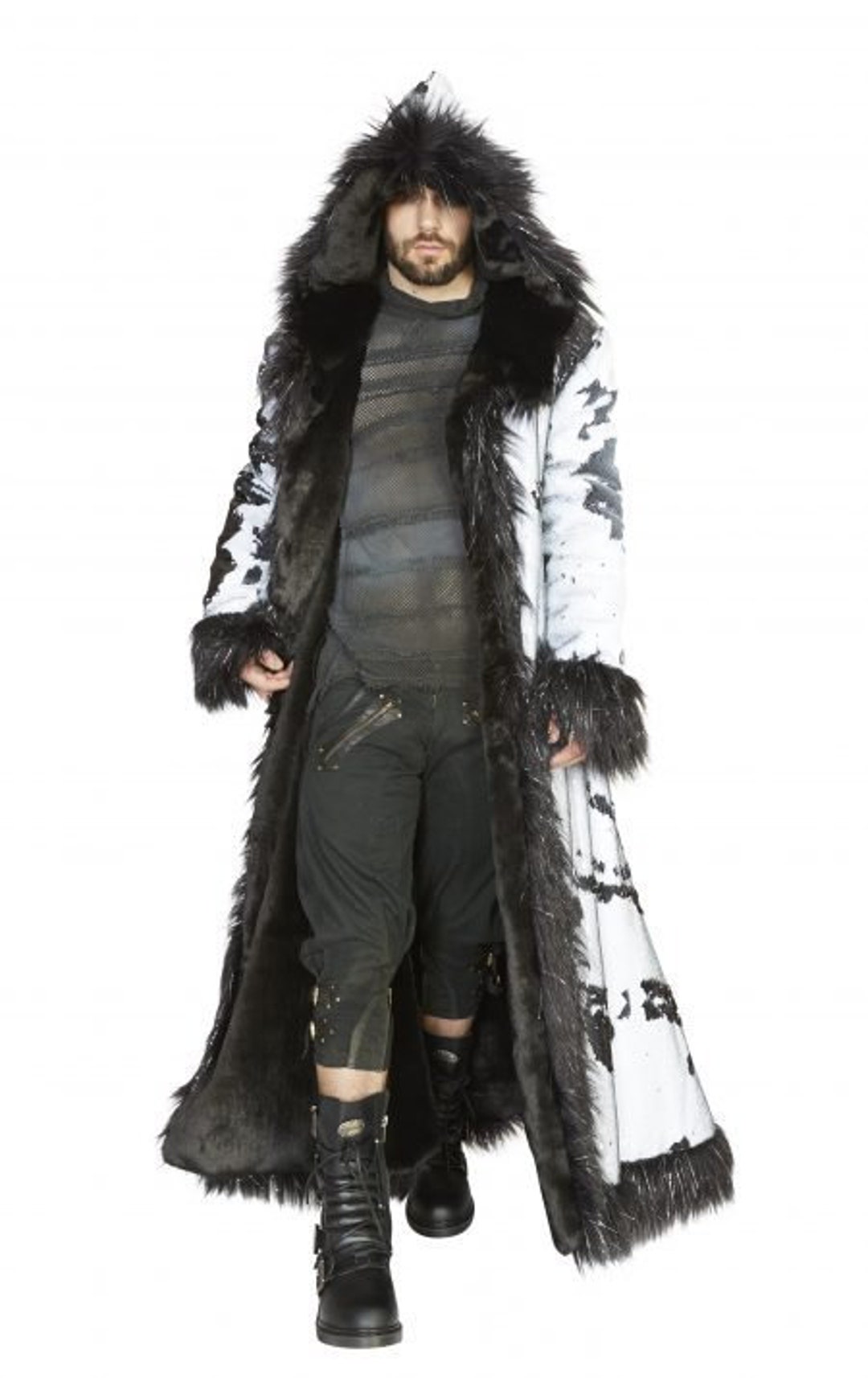 ALWAYS CLASSY Faux Fur Coat | Burning Man | Playa Jacket | Mens Costume ...