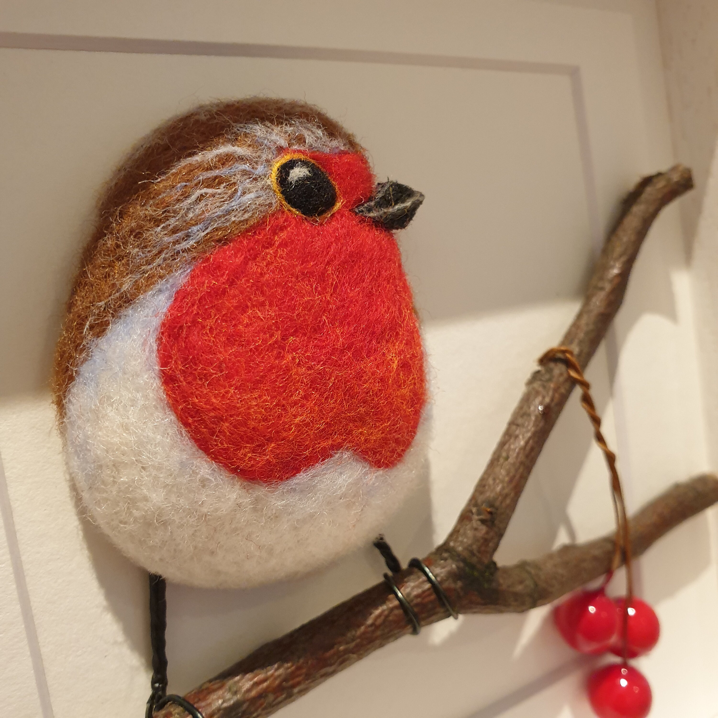 Needle Felted Framed Robin, Mini Robin - Etsy UK