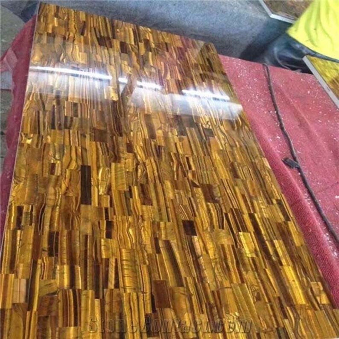Yellow Tiger Eye Center Table Tiger Eye Marble Coffee Table - Etsy