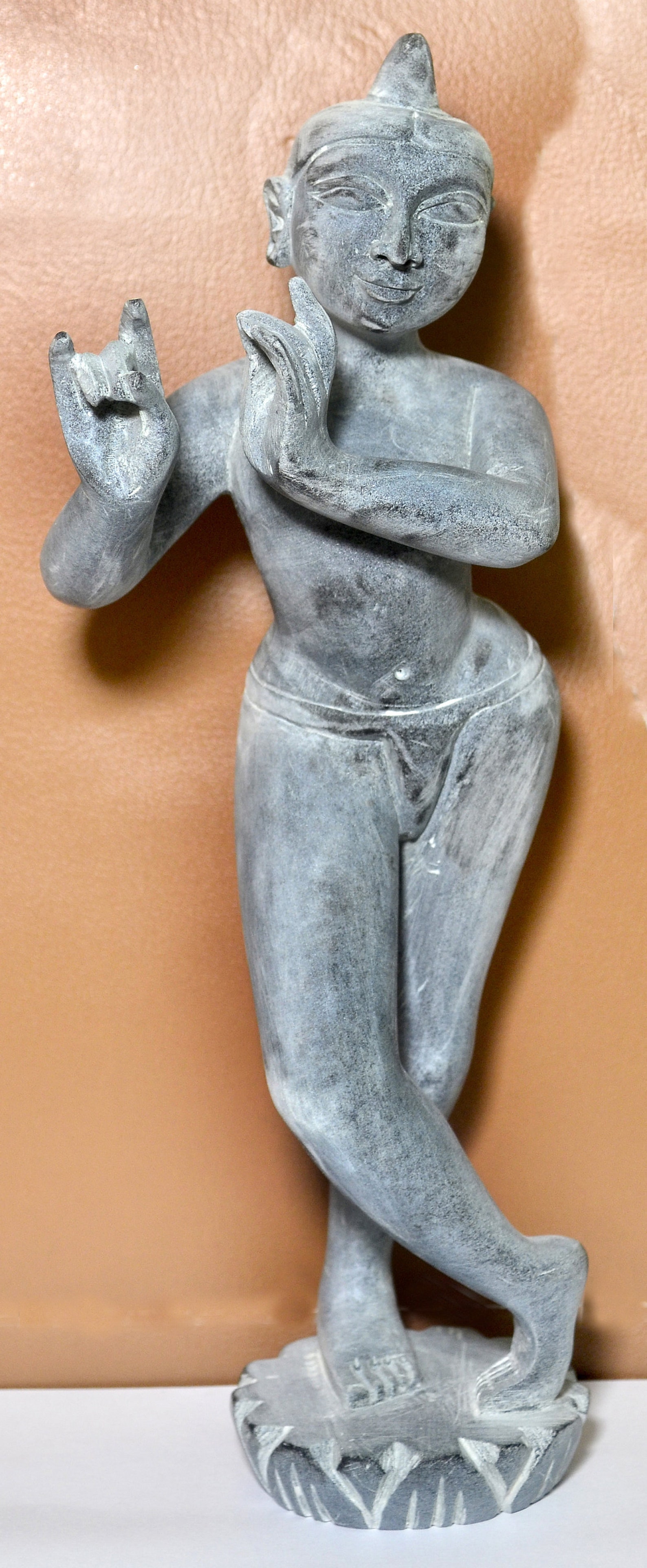 Unique Krishna Statue Natural Stone Krishna Idol Hand Carved | Etsy