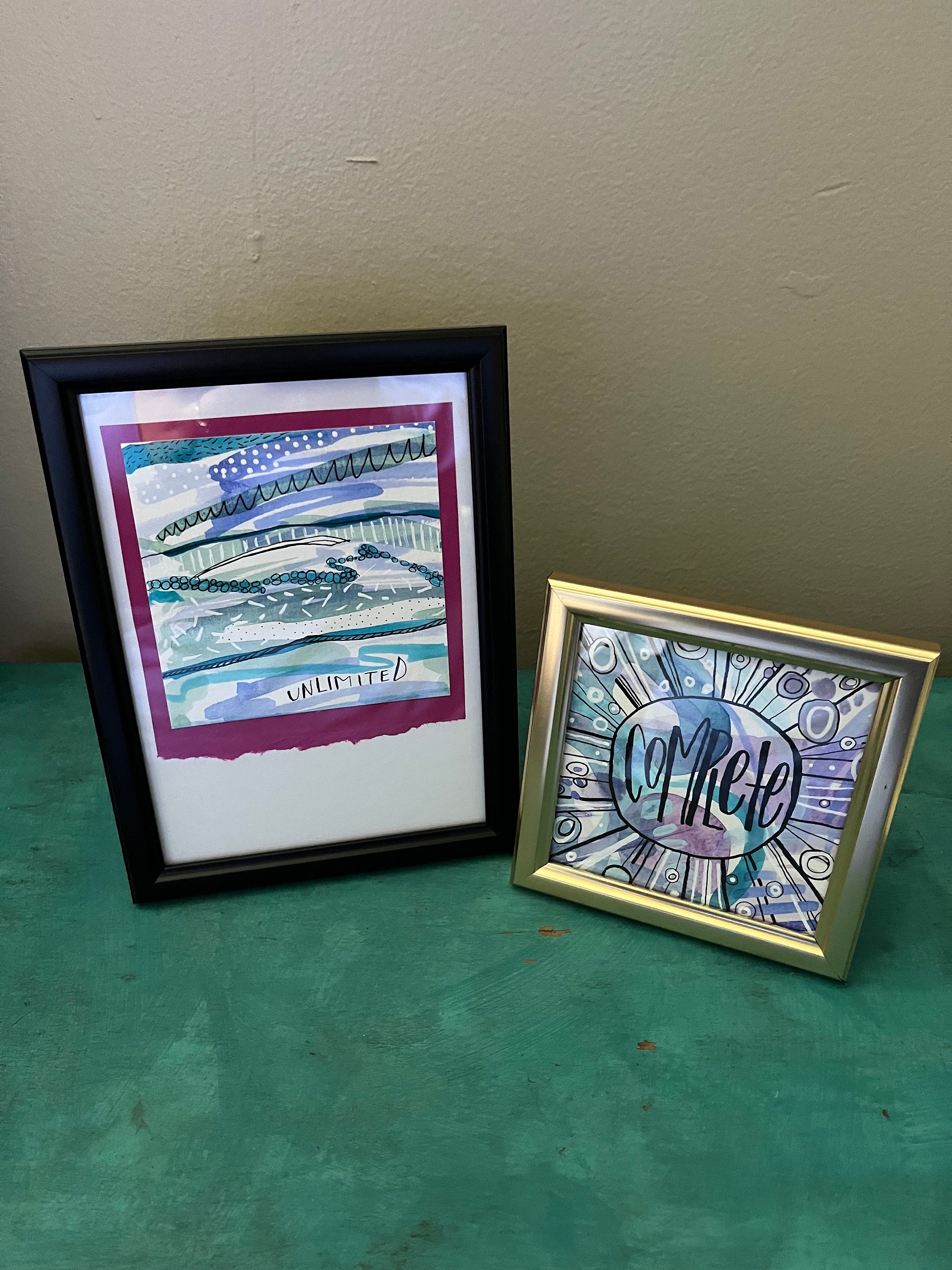 5x7 Word Mantra Paintings - Etsy
