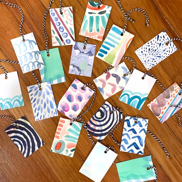 Christmas Painted Gift Tag - Etsy