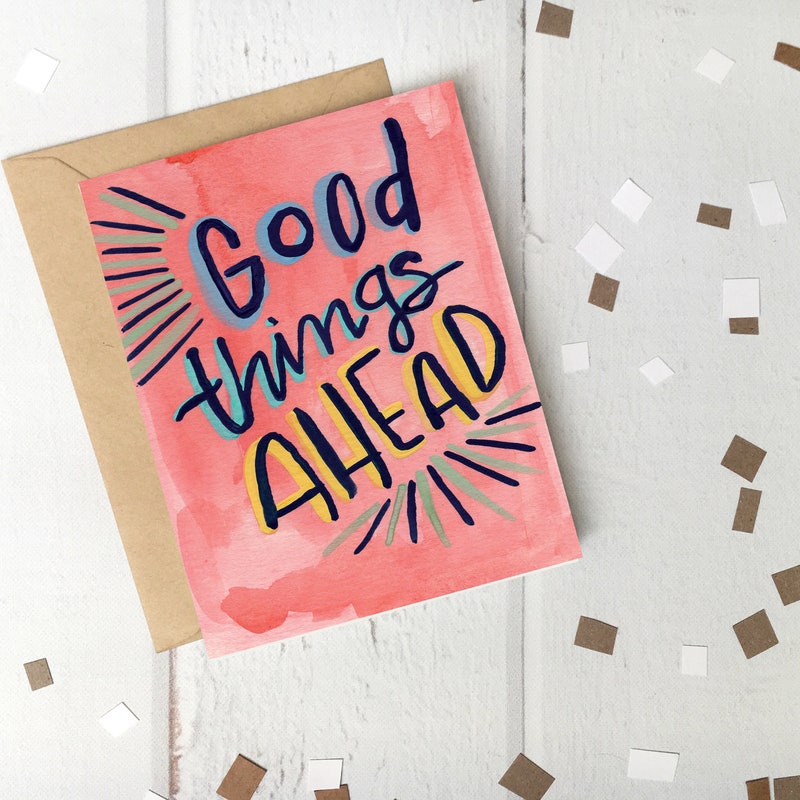 Hand Lettered Card - Etsy