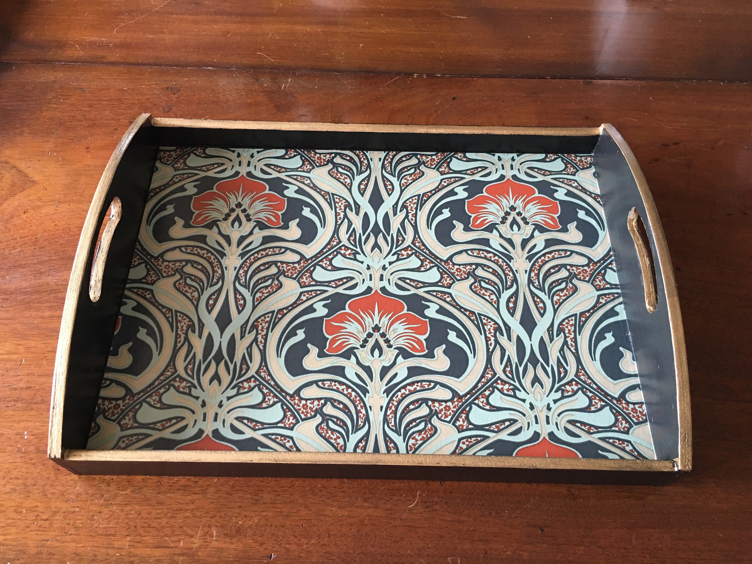 Large Decoupage Laptop Tray With Handles. Drinks Tray. Large - Etsy UK