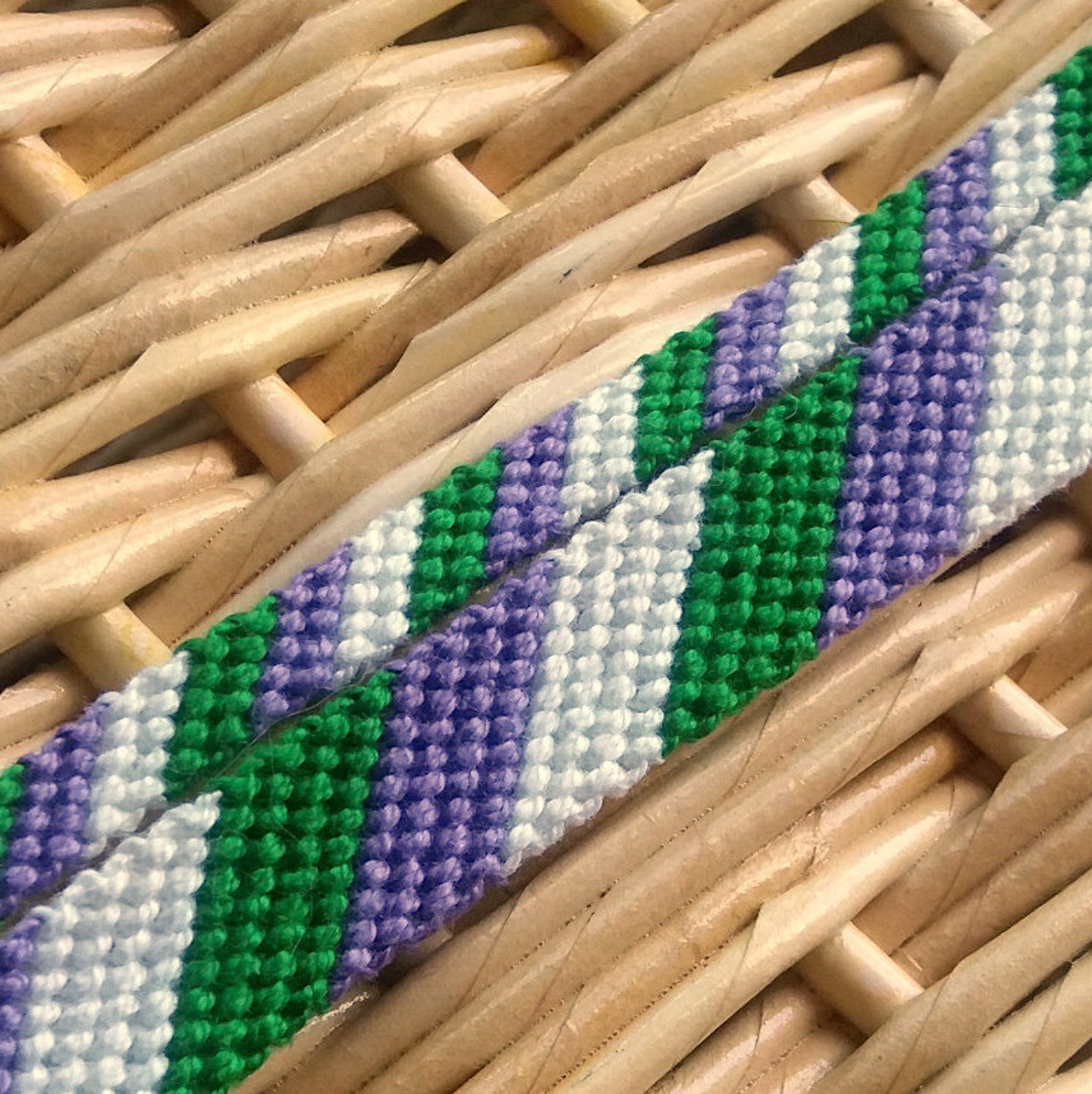 Genderqueer Pride Flag Friendship Bracelet Gay Knotted Lgbt Etsy