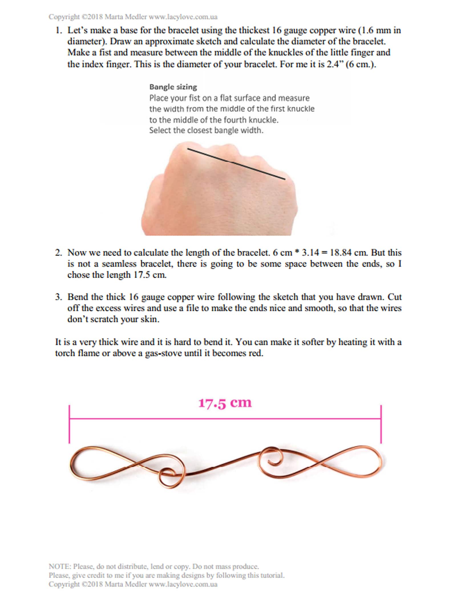 Wire Wrapped Bracelet Tutorial Wire Jewelry Tutorial Wire | Etsy