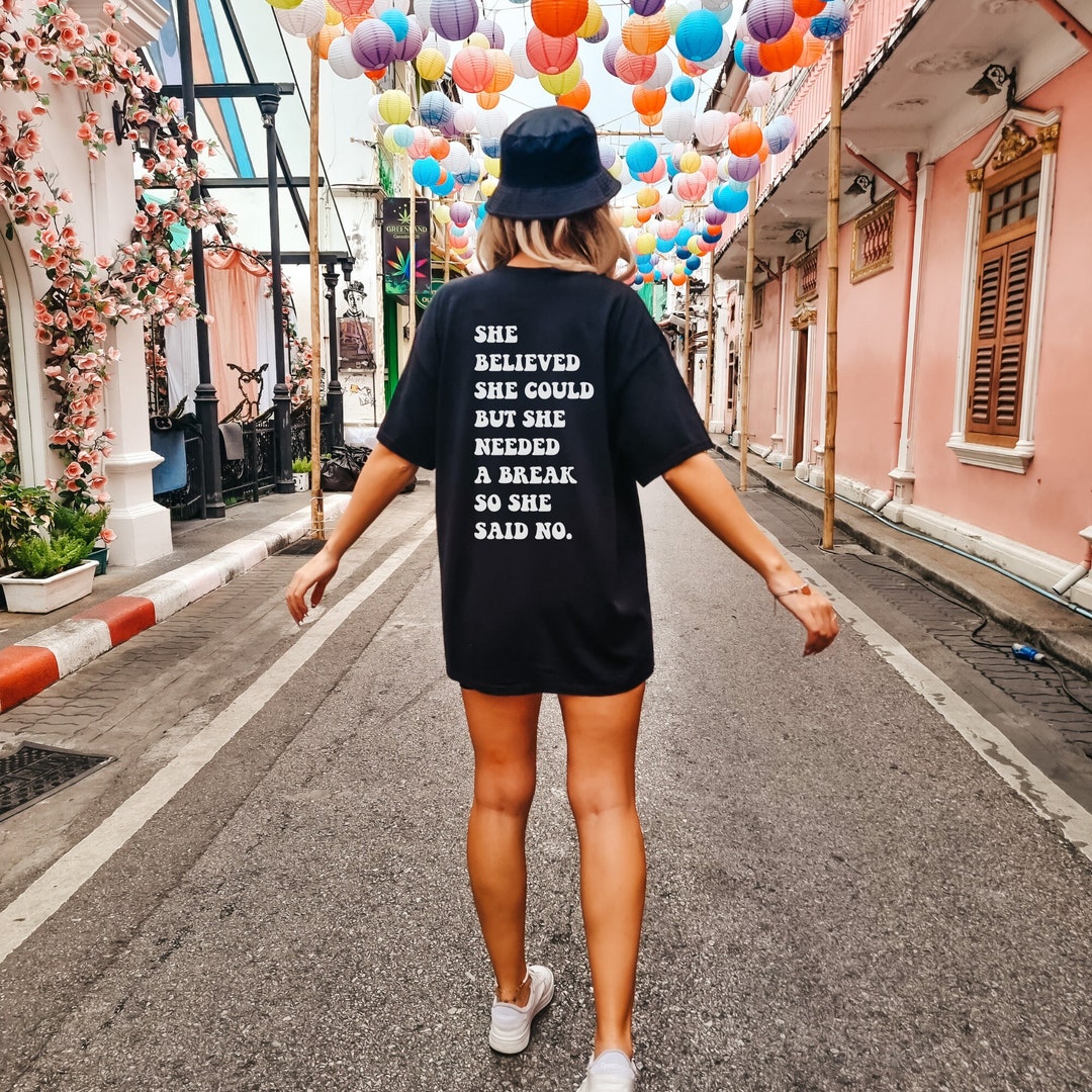 She Believed She Could but She Needed a Break so She Said No - Etsy