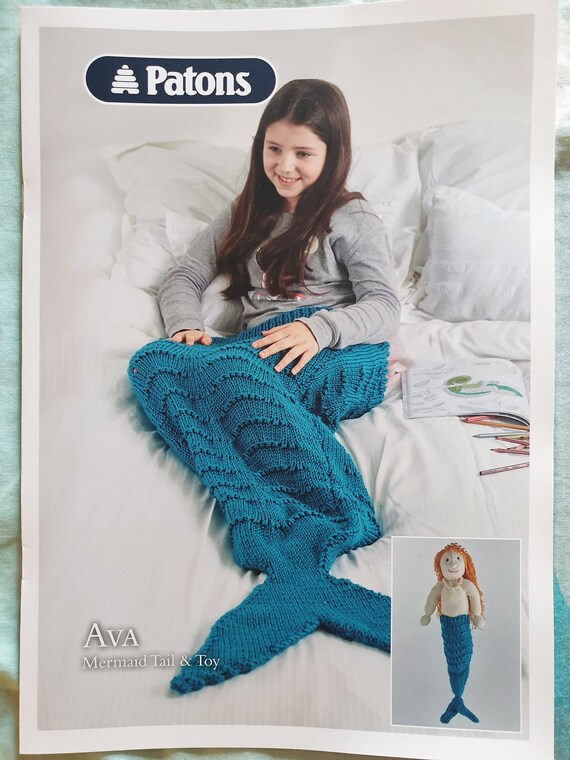 Mermaid Tail Knitting Pattern. Includes Pattern for Matching - Etsy