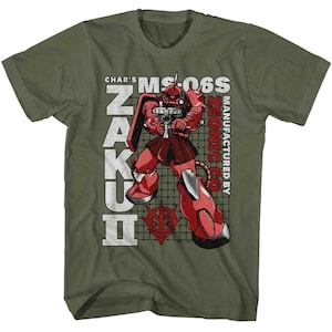 Gundam Zaku 2 Logo Olive Green Shirts - Etsy