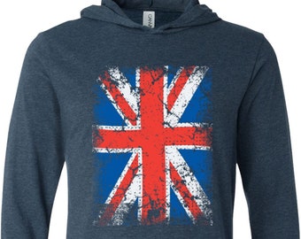 Union Jack Hoodie - Etsy