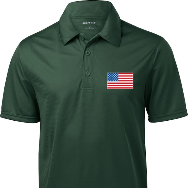 Usa Flag Polo Shirt - Etsy
