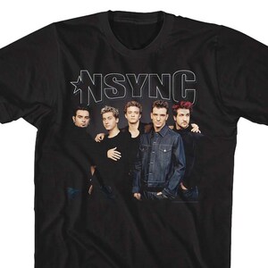NSYNC Stark Group Shot Black Shirts - Etsy