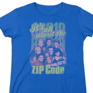 Beverly Hills 90210 Zip Code Juniors and Women Royal T-shirts - Etsy