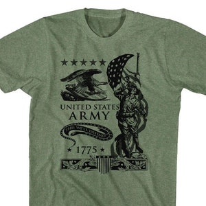 U.S. Army This We'll Defend Adult Heather Military Green Shirt - Etsy