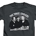 Three Stooges Hello Hello Hello Kid's Charcoal T-shirts - Etsy