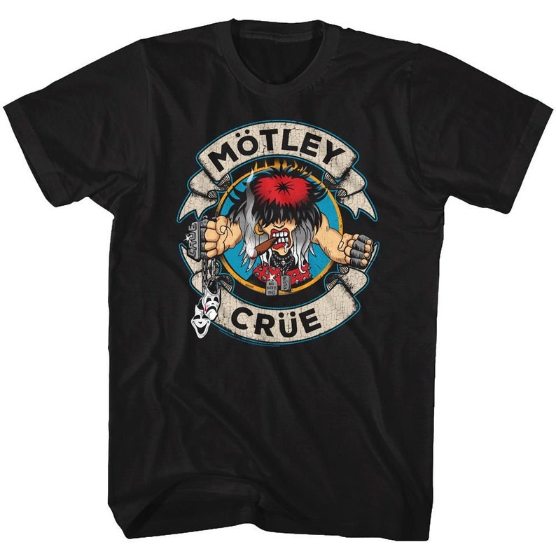 Motley Crue Cartoon Logo Black Shirts - Etsy Canada