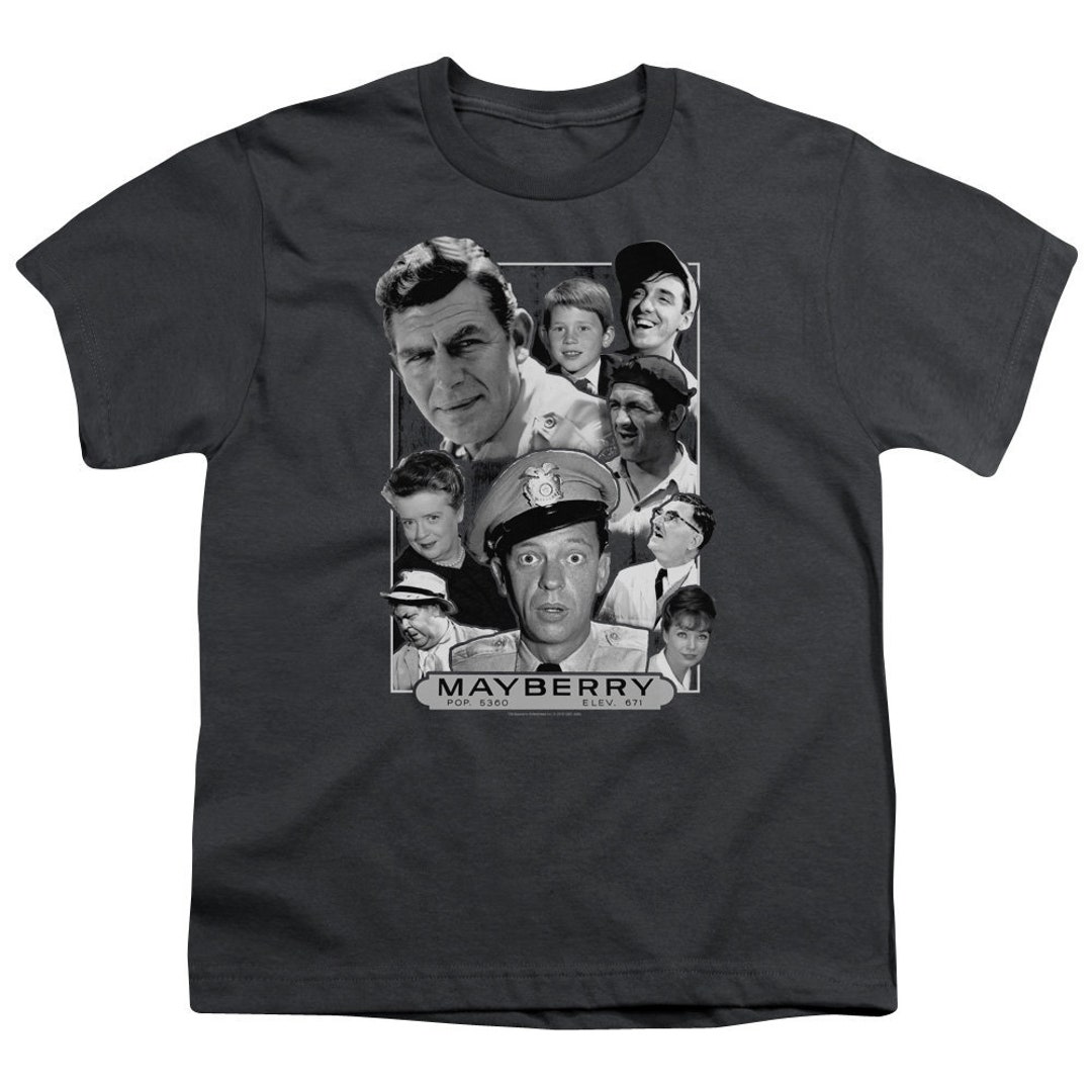 Andy Griffith Show Mayberry Kid's Charcoal T-shirts - Etsy