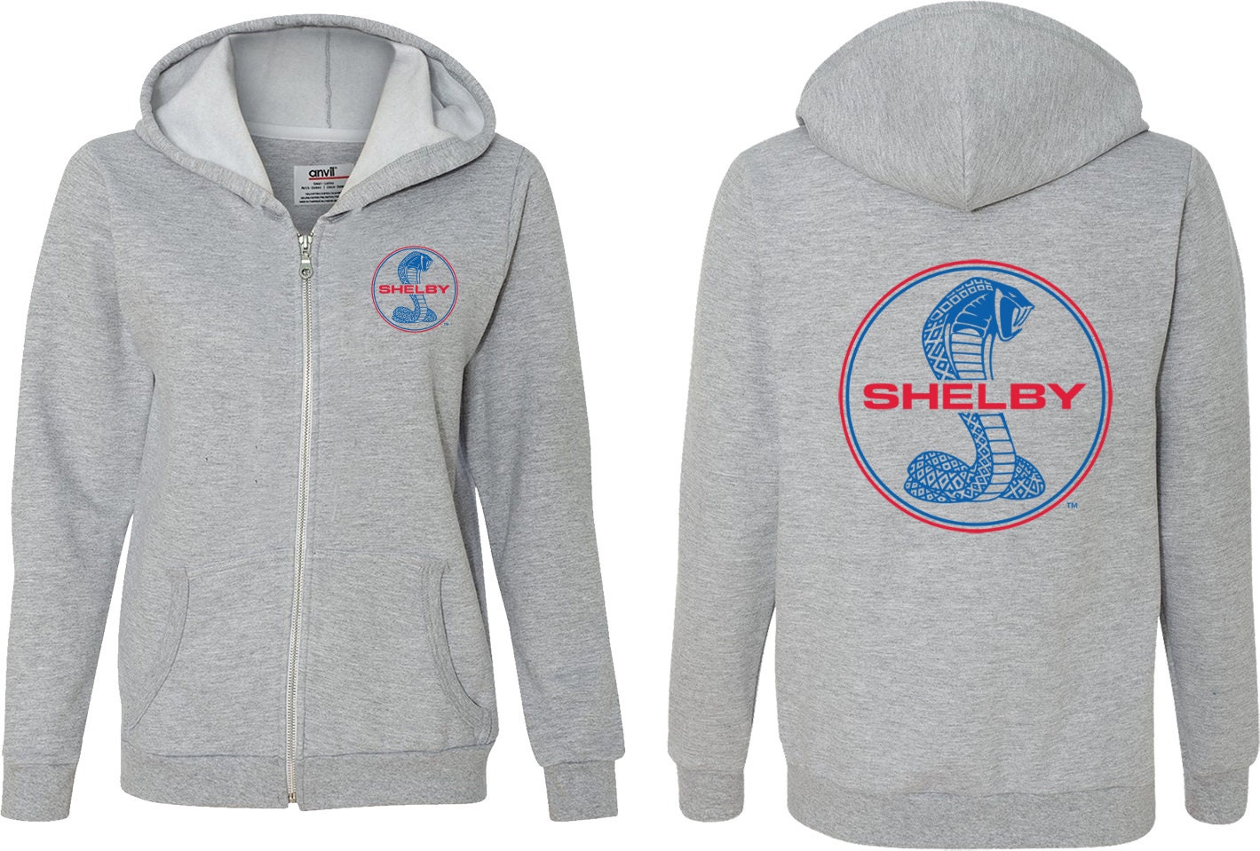 Blue and Red Shelby Cobra Front & Back Print Ladies Ford Full - Etsy