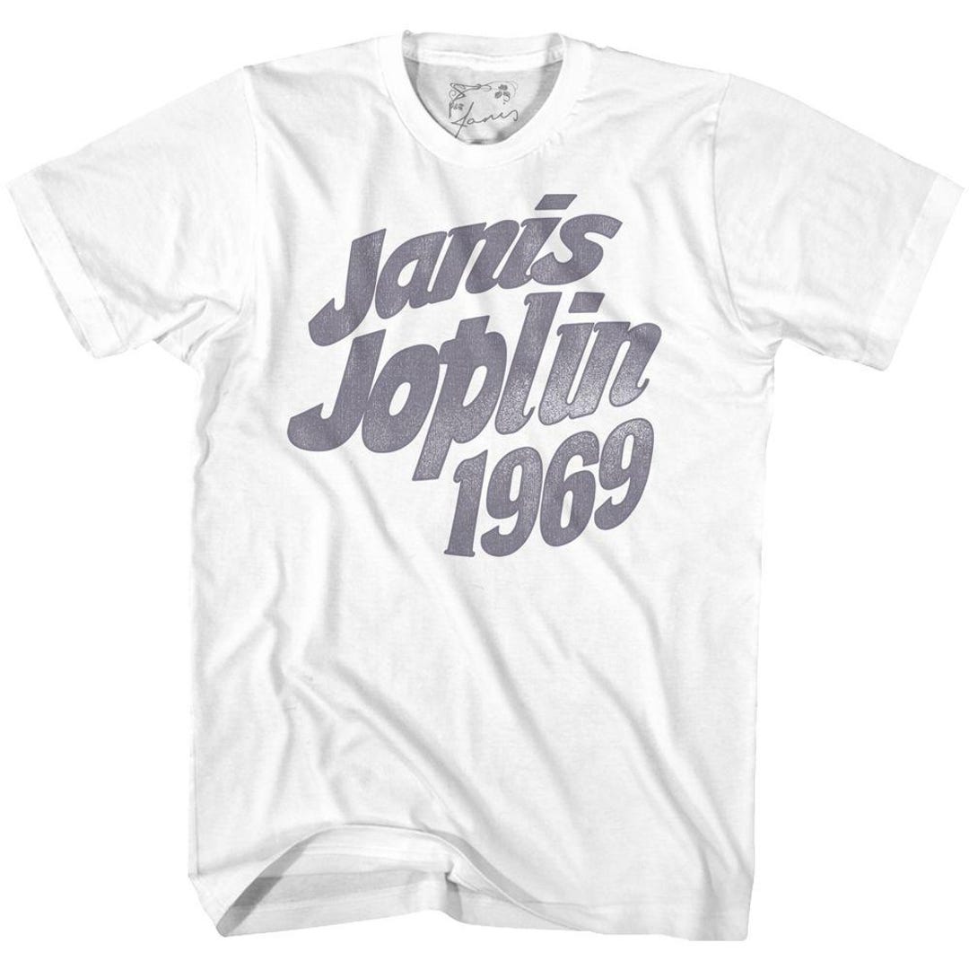 Janis Joplin 1969 Logo Heather Grey Shirts - Etsy