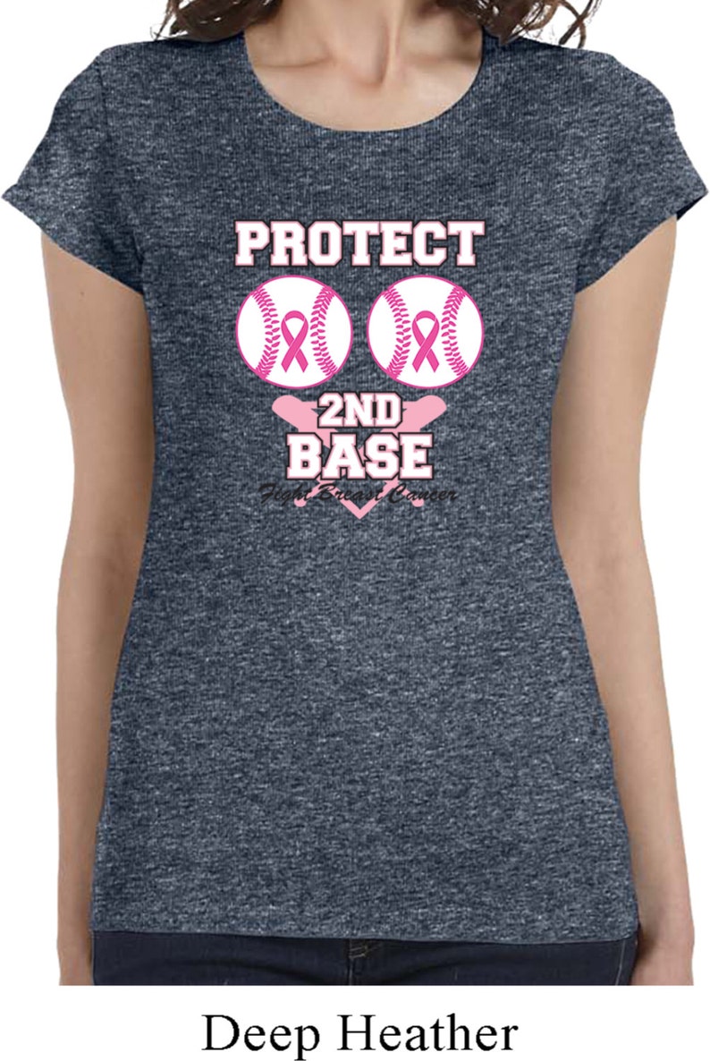Protect 2nd Base Ladies Breast Cancer Awareness Longer Length | Etsy
