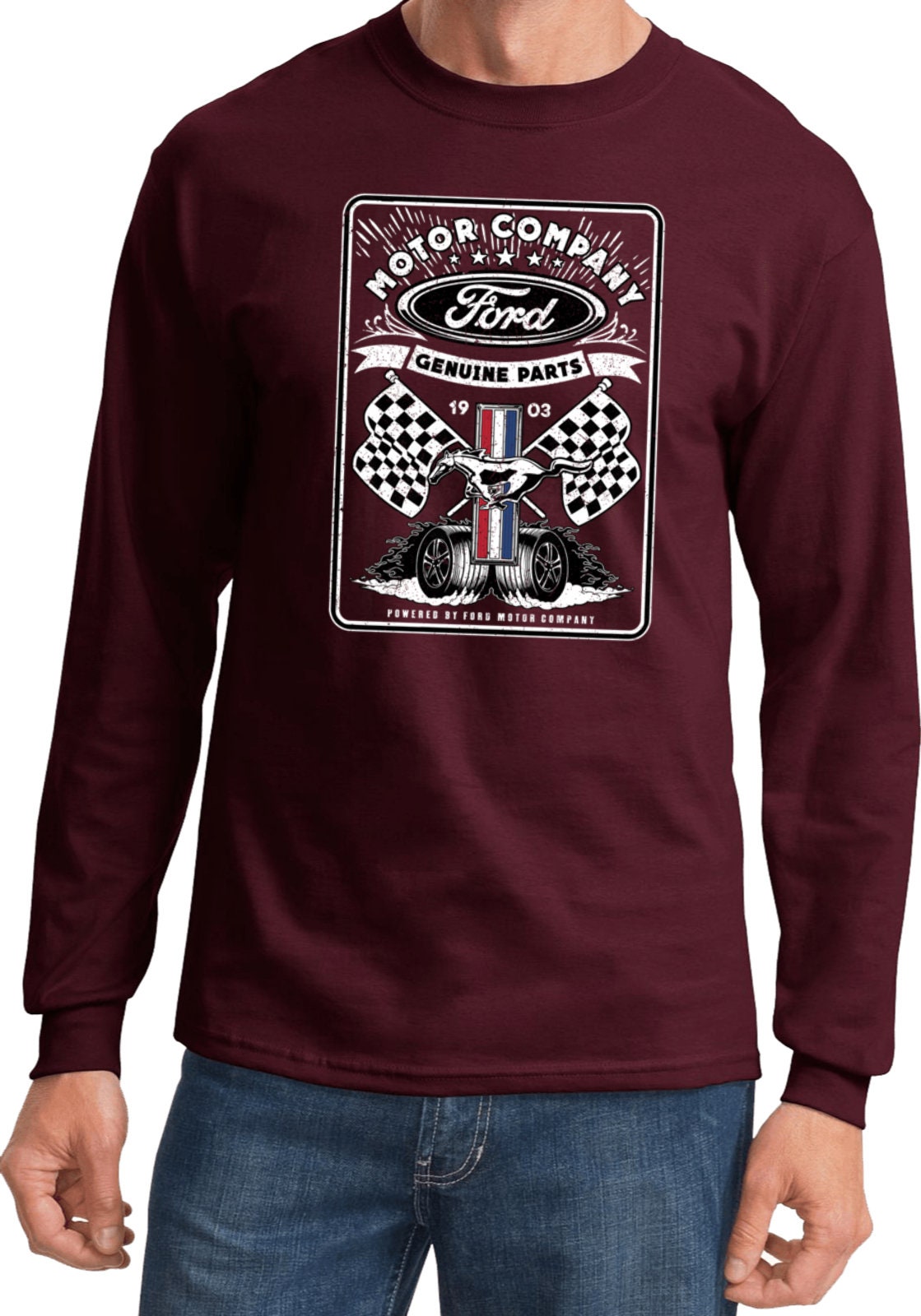 Ford Genuine Parts Racing Motor Company Long Sleeve Tee | Etsy