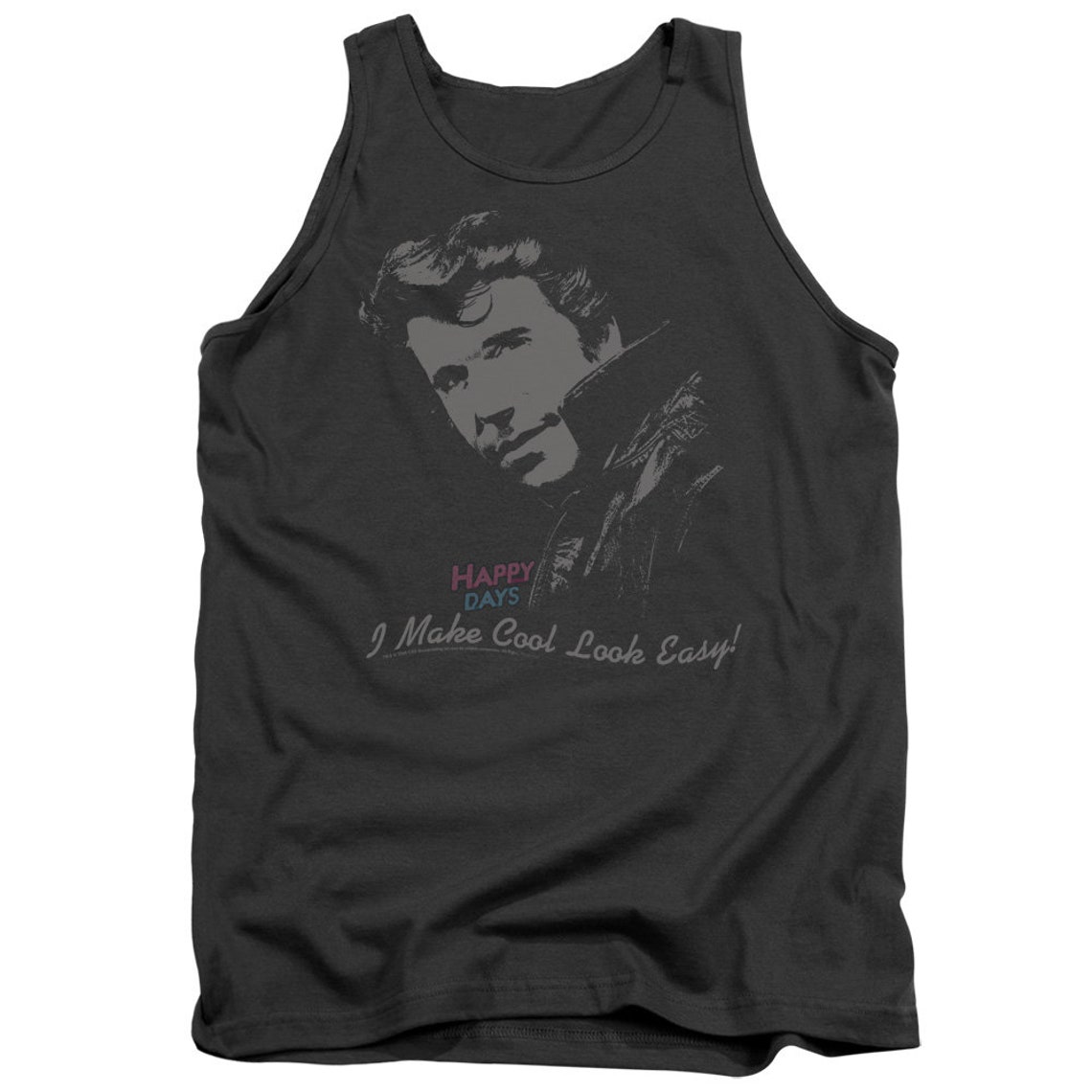 Happy Days Cool Fonz Charcoal Shirts - Etsy
