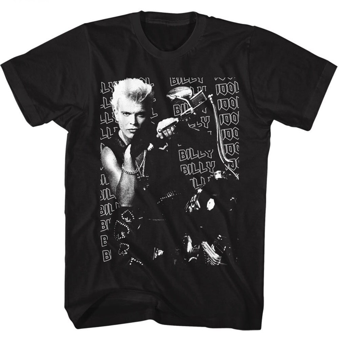 Billy Idol Motorcycle Photo Black Shirts - Etsy