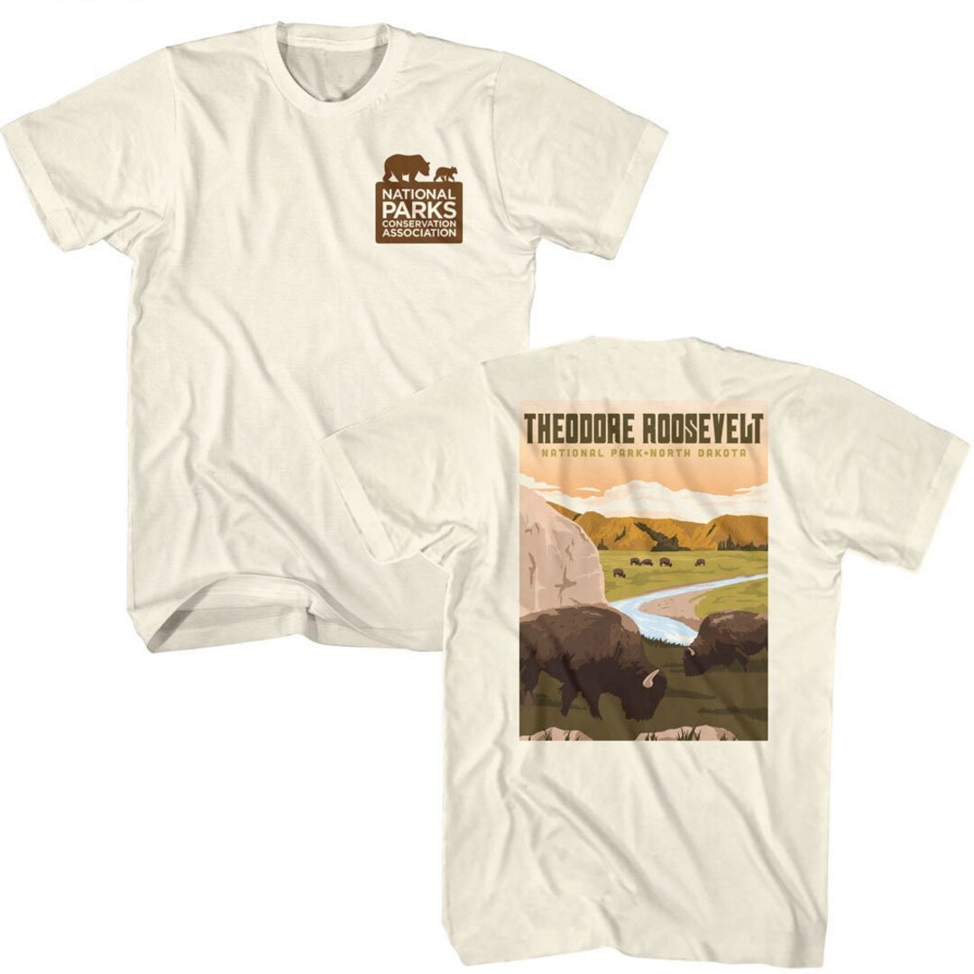 Theodore Roosevelt National Park Logo Natural Shirts - Etsy