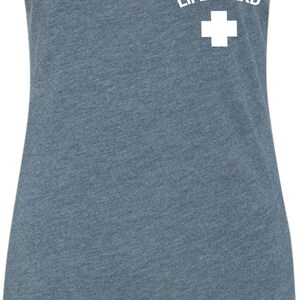 Lifeguard Pocket Print Ladies Tri Blend Racerback Tank Top PLIFEGUARD ...