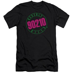 Beverly Hills 90210 Neon Logo Black Shirts - Etsy